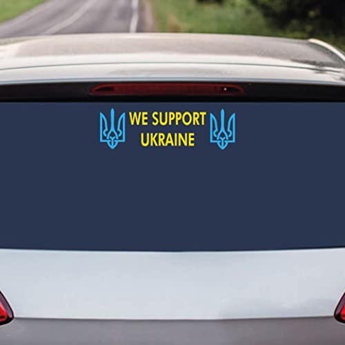 We Support Ukraine Flag Sign Car Window Vinyl Sticker Decal Bumper ...