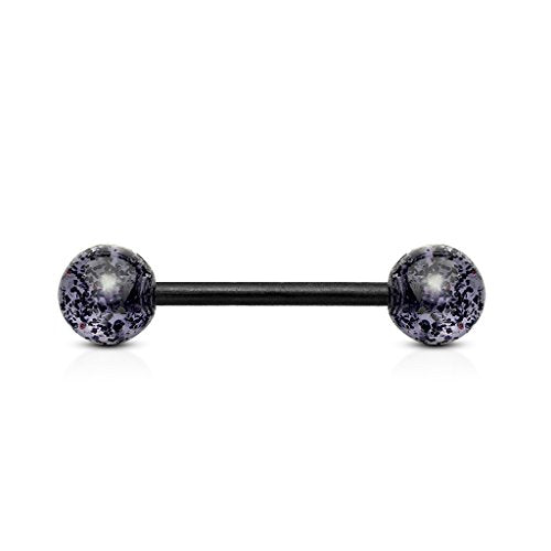 PunkJewelry Piercing Tongue Piercing Barbell Bioflex Glitter Bioflex ...