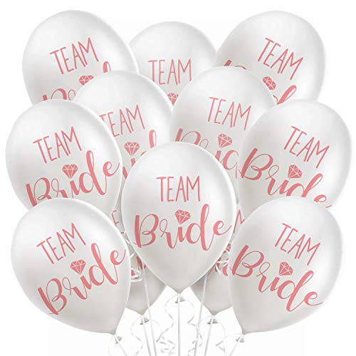 12pk Team Bride Hen Party Balloons | Hen Do Wedding Decor Helium Ballo ...