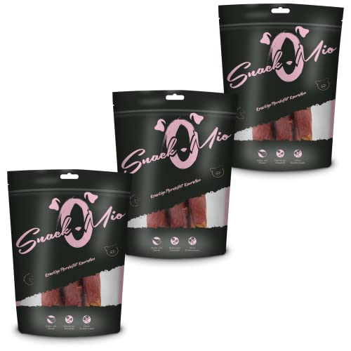 Crunchy roll to bite with horse fillet- Premium chewable snack for dog ...