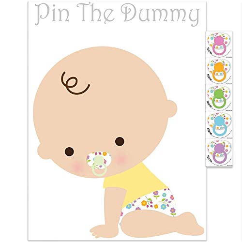 Pin The Dummy On The Baby Game For 35 Players Baby Shower Fun Game Fre ...