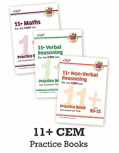11+ CEM Ages 10-11 Practice Book & Assessment Tests Bundle: Maths, Ver ...