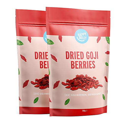 Amazon Brand - Happy Belly Dried Goji Berries, 2 x 500g – Yum Yum Mama