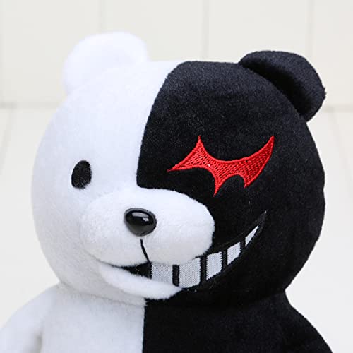Monokuma Plush Toy Black and White Bear Stuffed Animal Anime Cosplay P ...