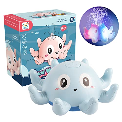 Baby Bath Toys, Electric Octopus Spray Swimming Pool Water Squirt Toy ...