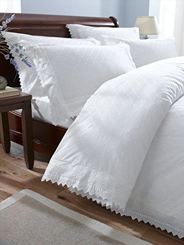 Broderie Balmoral Anglais 9086 Duvet Cover and 2 Pillowcases Bedding B ...