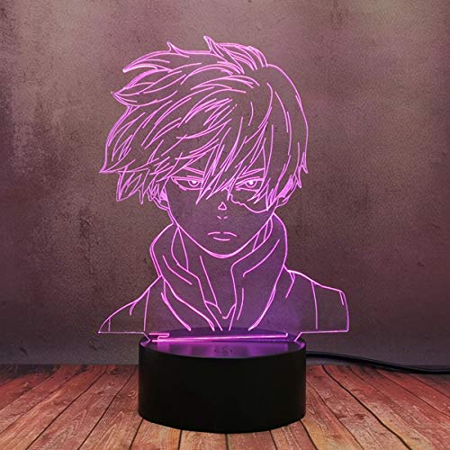 Cartoon Anime Todoroki Shoto Xmas Gift Lamp LED Illusion Night Light 3 ...