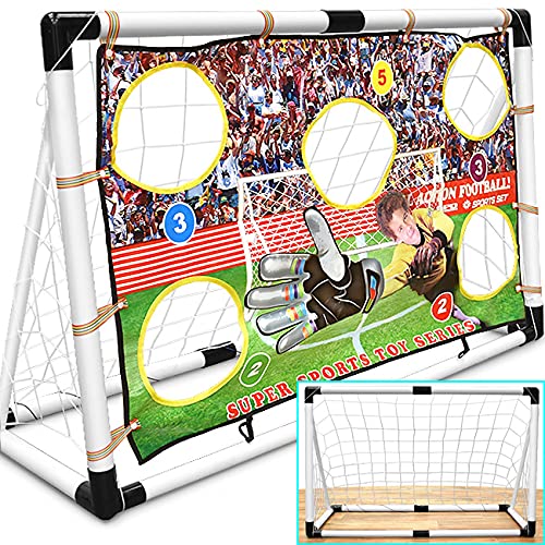 WY8 120CM Kids Football Goal Target Football Training Soccer Goal Foot ...
